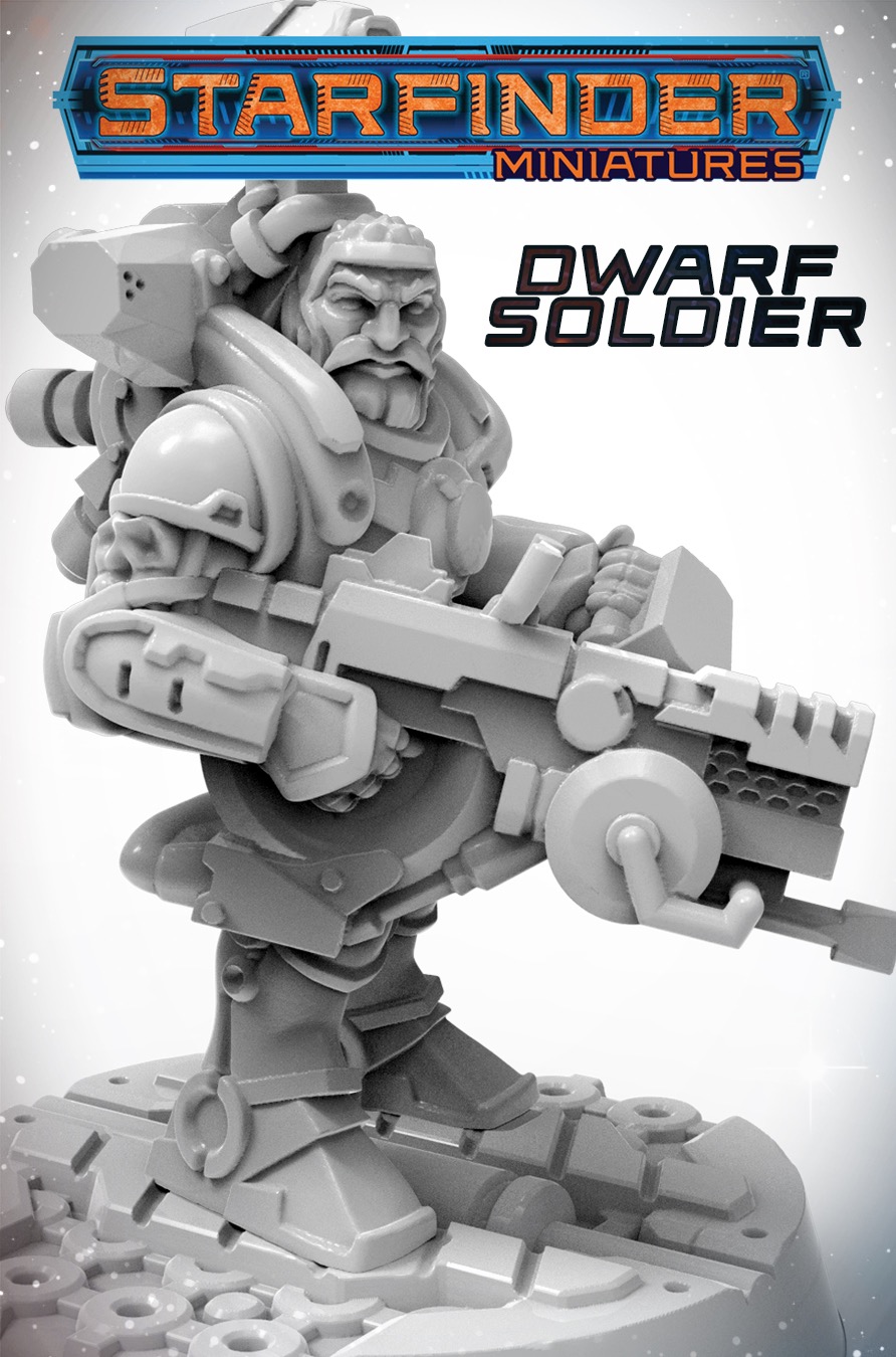 paizo.com - Starfinder Masterclass Miniatures: Dwarf Soldier