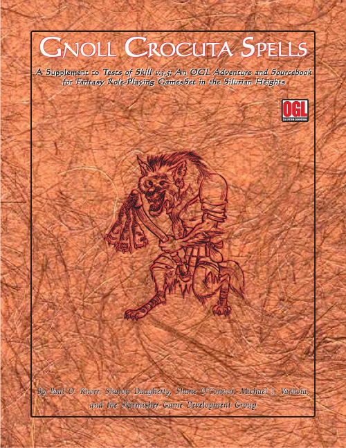 paizo.com - Tests of Skill v.3.5: Gnoll Crocuta Spells (OGL) PDF